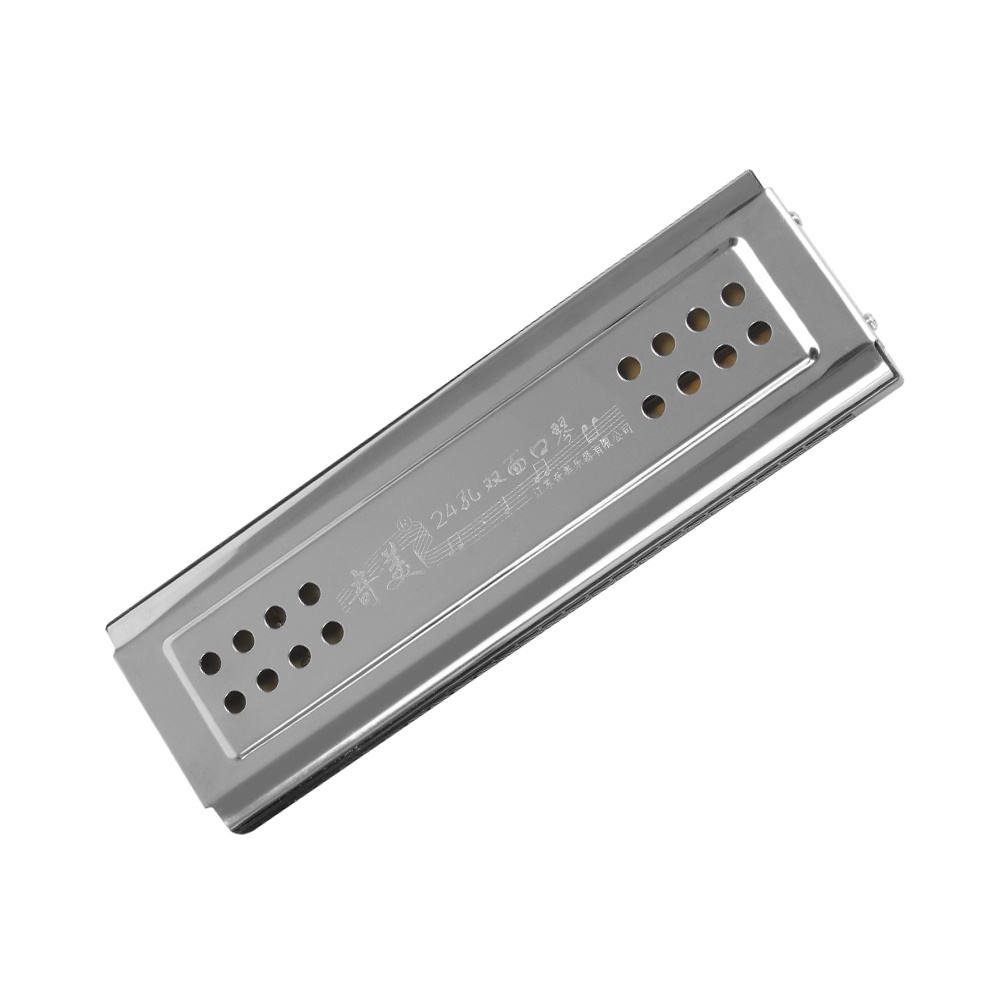 ↂ2-in-1 Dual-sided Tremolo Harmonica Mouth Organ Dural Key of CG 24 ...