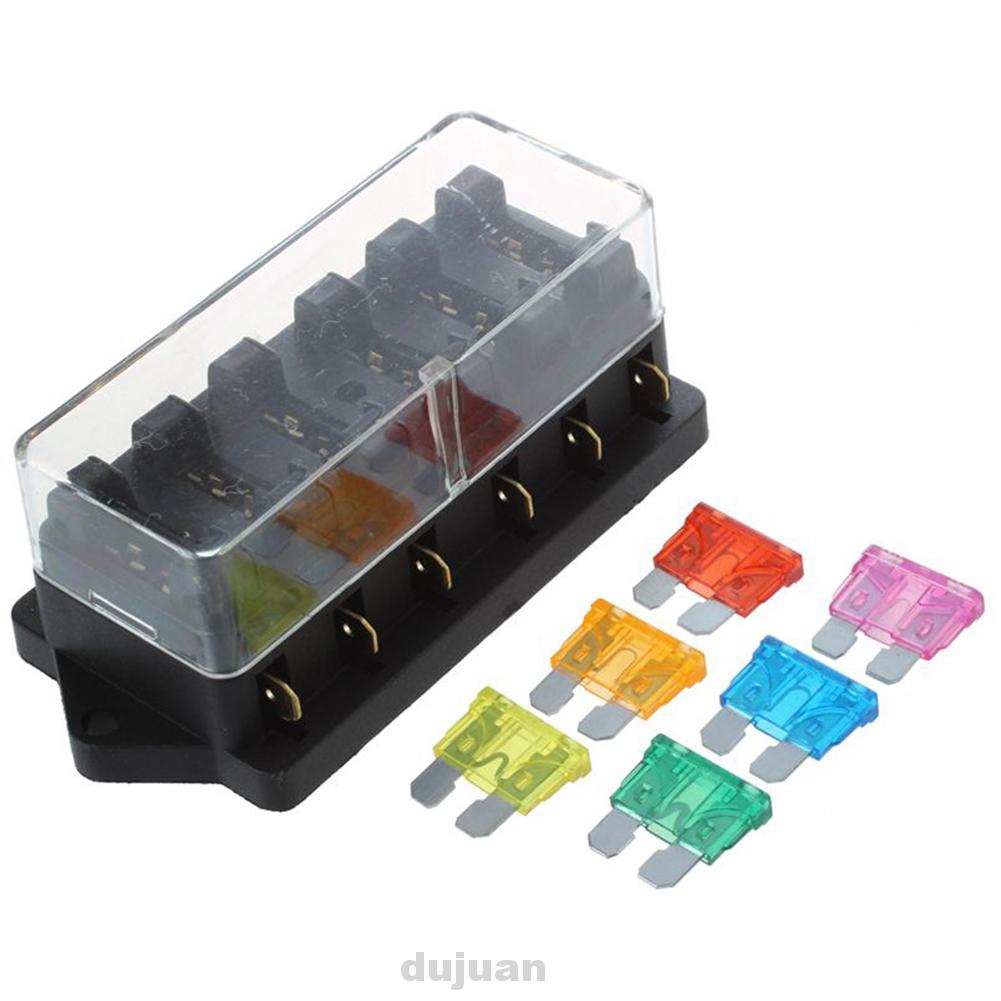 6 Pcs Anti Lost Auto Practical Inserting Easy Apply Fuse Case - dujuan ...
