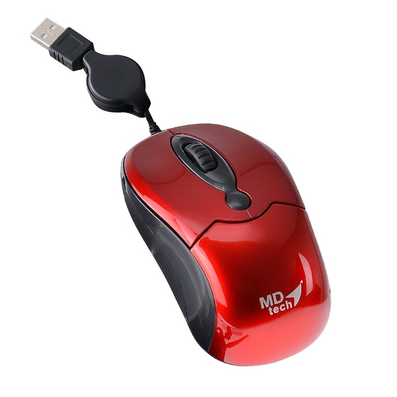 MD-tech เมาส์ LX-20 LX-19 Optical USB Mouse Mini 1600 DPI เป็นรุ่นเก็บสายได้ ขนาดเล็ก สีดำ ...