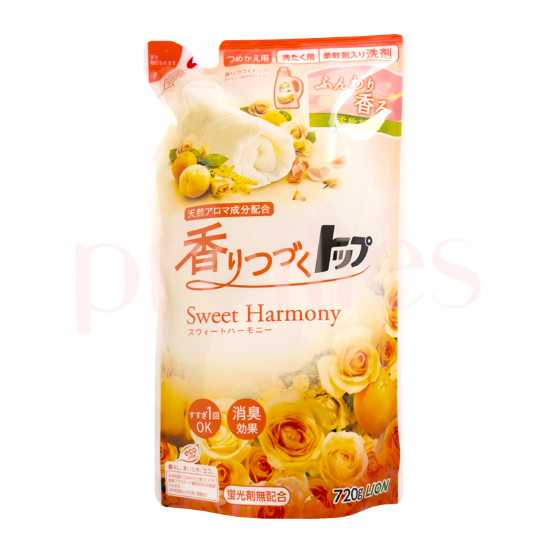 LION TOP Softener Deodorant Laundry Liquid Detergent (Refill) 720g (Sweet Harmony) | Shopee Thailand