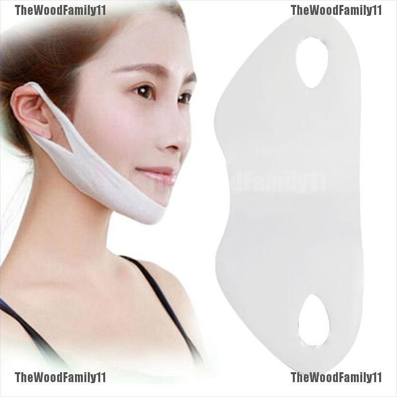 TWF V-Shape 3D Thin Face Mask Slimming Lifting Firming Fat Burn Compact ...