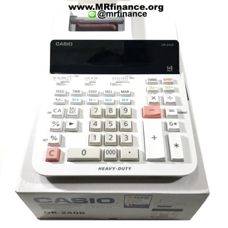 Casio DR 240R เครื่องคิดเลขพิมพ์กระดาษคาสิโอ ของใหม่ ของแท้ ประกันศูนย์ 2 ปี | Shopee Thailand