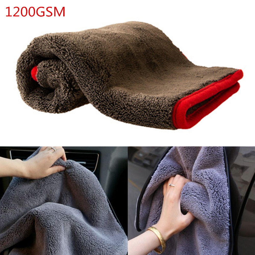 Car Wash 1200GSM Car Detailing Microfiber Towel Car Cleaning Drying ...