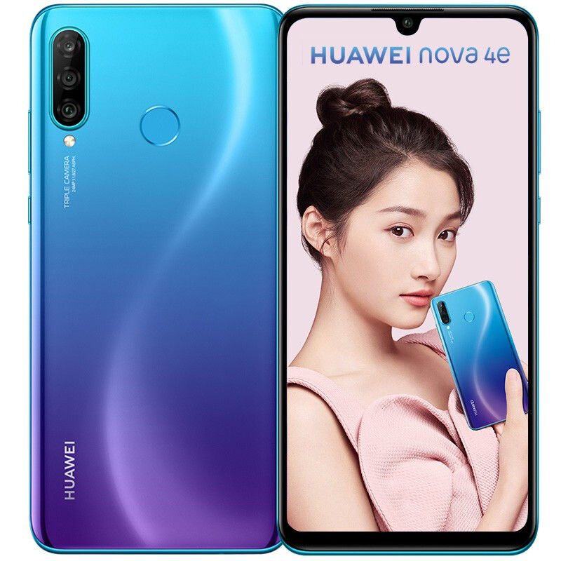 Huawei nova4e เต็มจอไหมครับAIลายนิ้วมือหน้าสามมุมกว้างพิเศษ Netcom4Gโทรศัพท์มือถือใช้ไปเลย ...