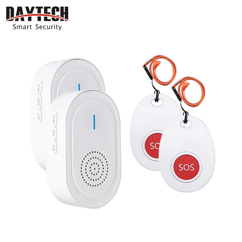 Daytech ปุ่มโทร SOS ไร้สายปุ่มกดฉุกเฉิน Alarm button กริ่งฉุกเฉิน กริ่งเรียกพยาบาลไร้สายสําหรับ ...