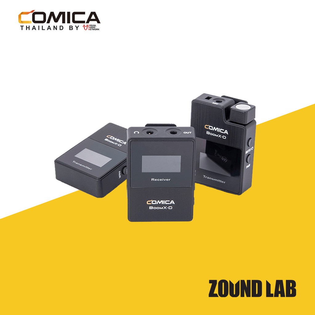 COMICA - Boom X-D D2 ไมโครโฟนไร้สาย สำหรับกล้องและสมาร์ทโฟน - zoundlab ...