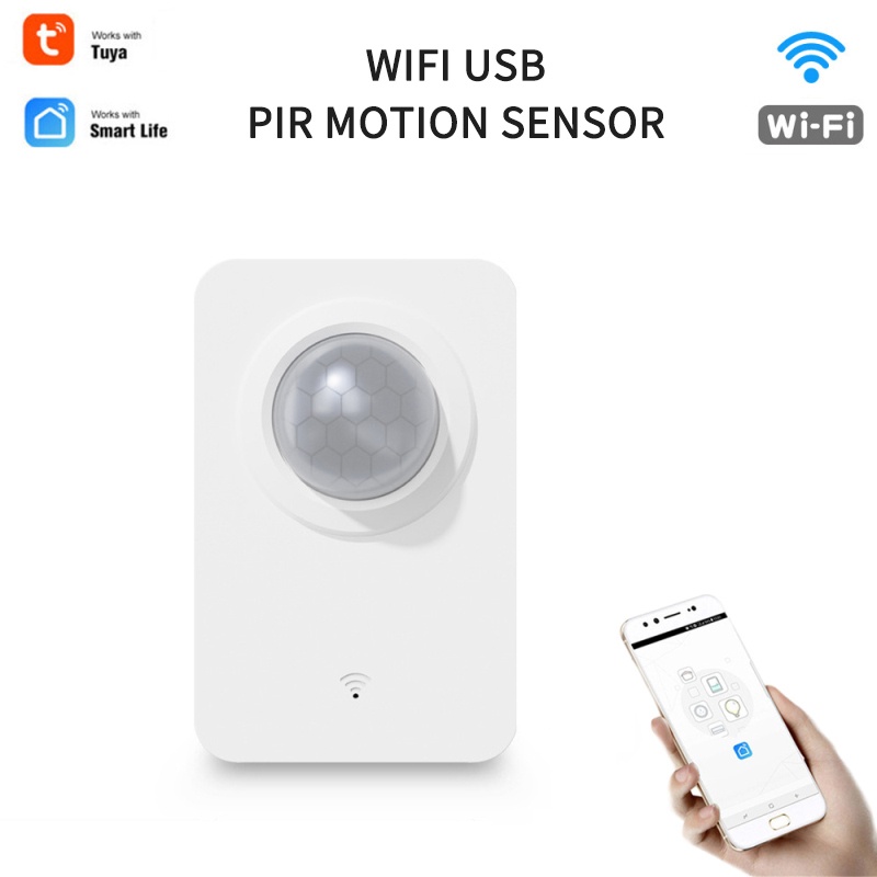 安检器Tuya WiFi Smart IR Motion Sensor USB ower Wireless Infrared Detector ...