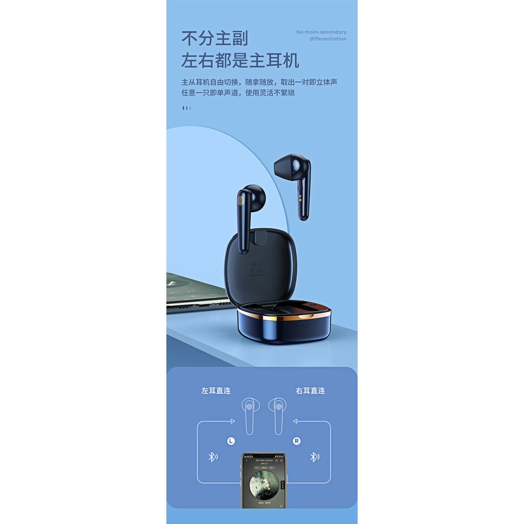 Remax TWS-25 หูฟังไร้สายของแท้ 100 บลูทู ธ 5.0 จับคู่โดยอัตโนมัติ ...