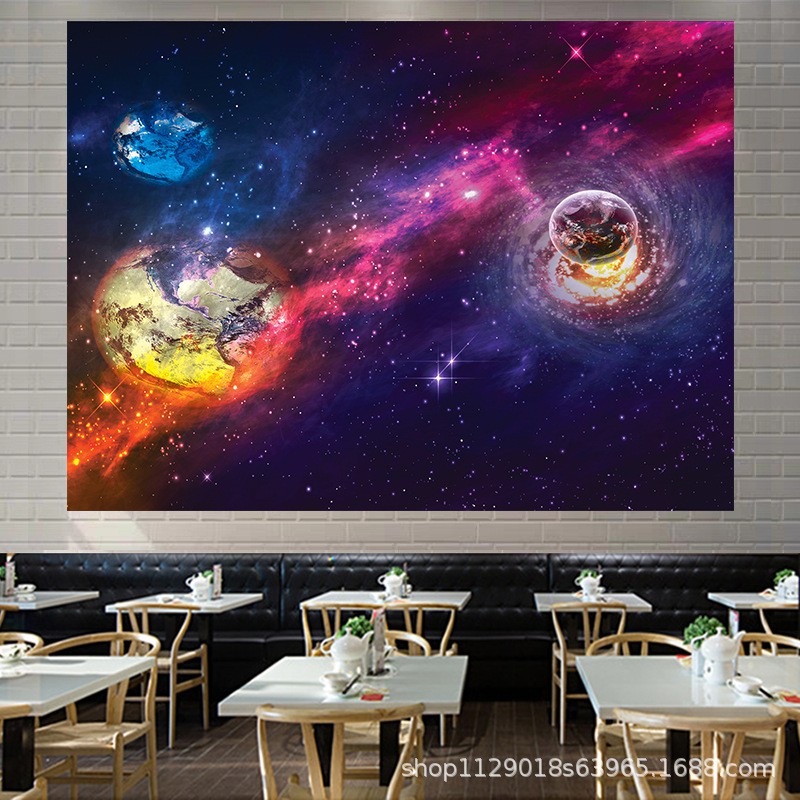 นอร์ดิก ins starry sky พื้นหลังผ้าแขวนผ้าสุทธิดารายิงสดตกแต่งผ้าหอพัก ...