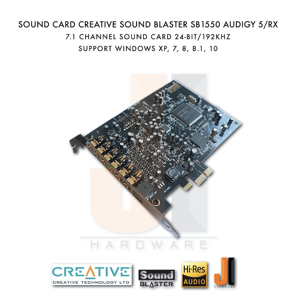 Sound Card Creative Sound Blaster Audigy 5/RX SB1550 7.1 Channel (PCI-E ...