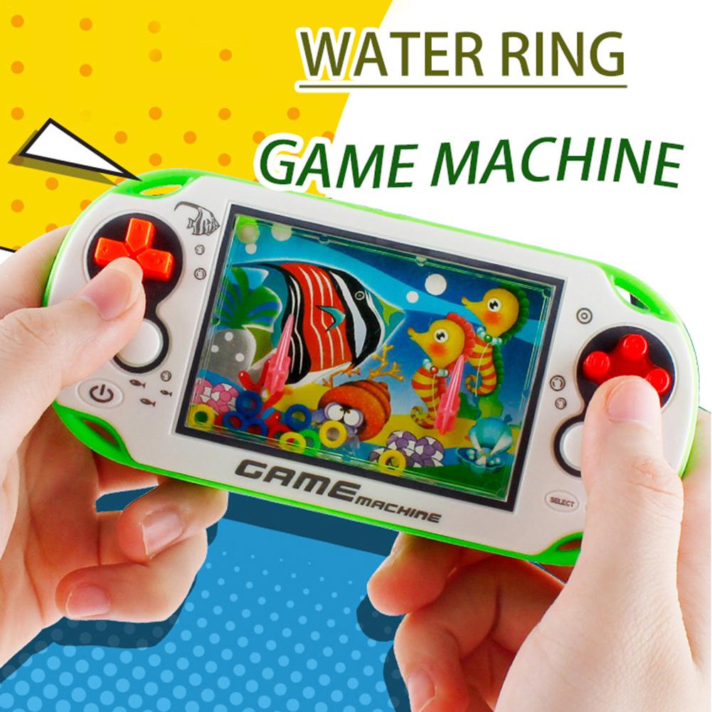 คอนโซลเปลือกRetro Water Ring Game Machine Child Handheld Game Machine ...