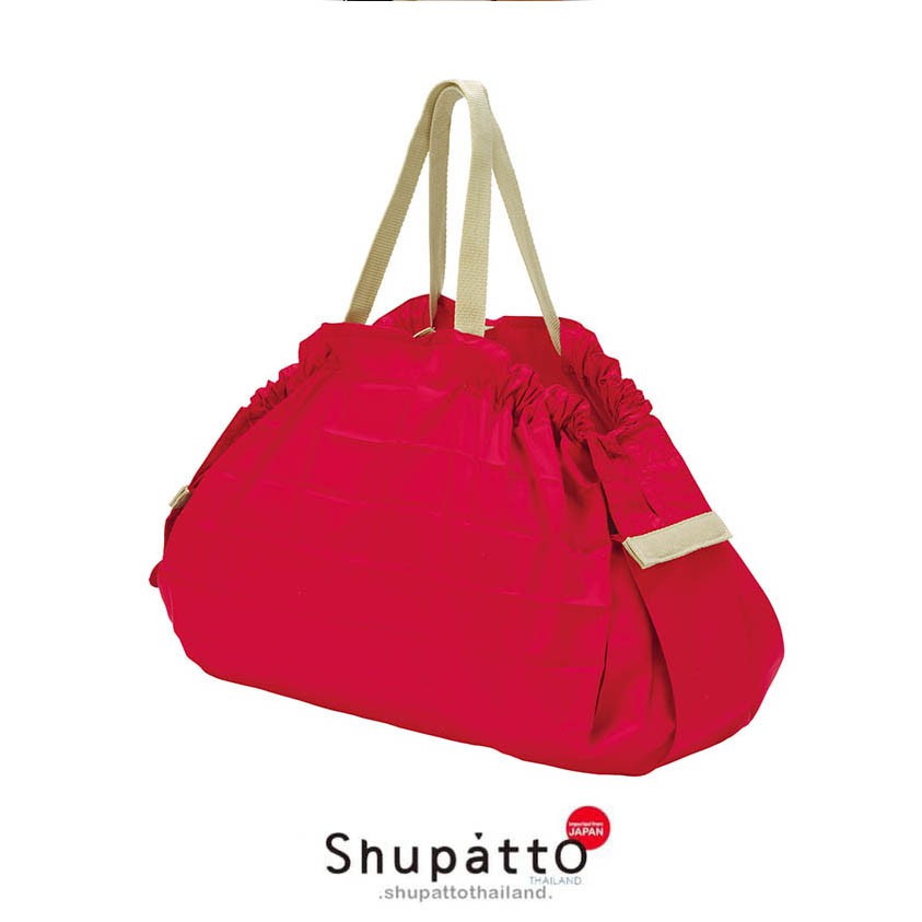 Shupatto Compact Bag รุ่น Tote ขนาด L สีแดง (Red) นำเข้าจากญี่ปุ่น คลุม ...
