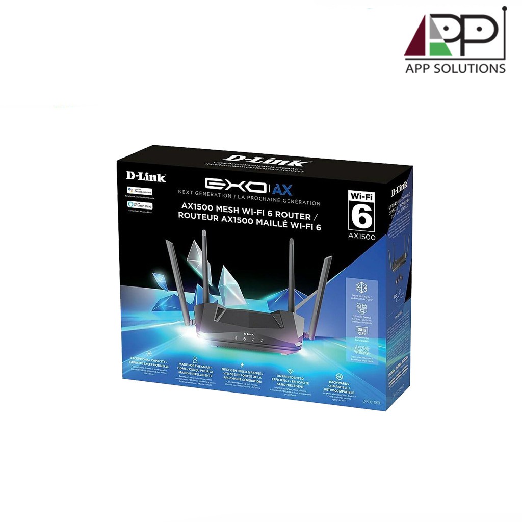 D-LINK Router Mesh Wi-Fi6 AX1500 รุ่นEXO DIR-X1560(ประกันLifetime ...