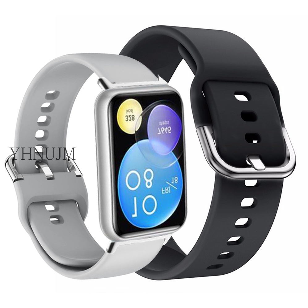 สายนาฬิกาข้อมือซิลิโคน อุปกรณ์เสริม สําหรับ Huawei Watch Fit 2 Fit2