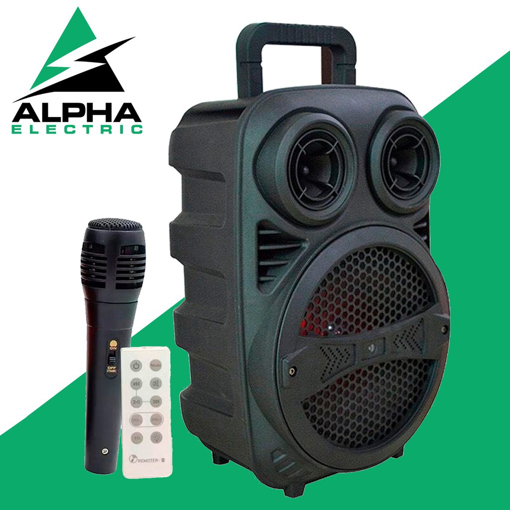 SP-8001 ลำโพงบลูทูธช่วยสอน ขนาด 8 นิ้ว มีหูหิ้ว รีโมทพร้อมไมค์โครโฟน และสามารถปรับ Echo ได้ ...