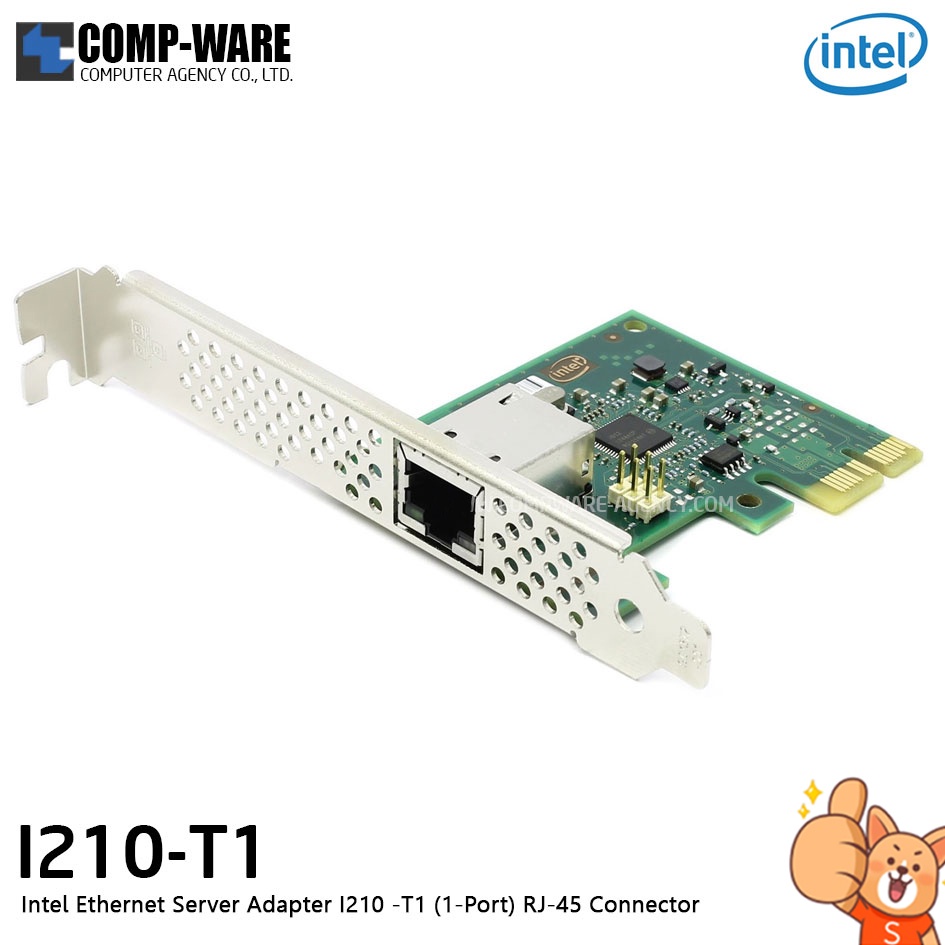 LAN Card - Intel Ethernet Server Adapter I210 -T1 (1-Port) RJ-45 Connector ของแท้จาก Intel ...