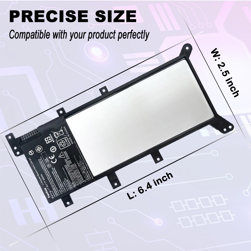 Fanhua C21N1347 Laptop Battery with Free Tools for ASUS X554L X555 ...