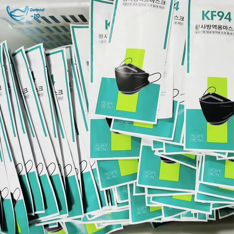 หน้ากากอนามัย KF94 100 แพ็ค Mask หน้ากากอนามัยทรงเกาหลี แพคเกจใหม่พร้อมส่งในไทย - defend19 ...