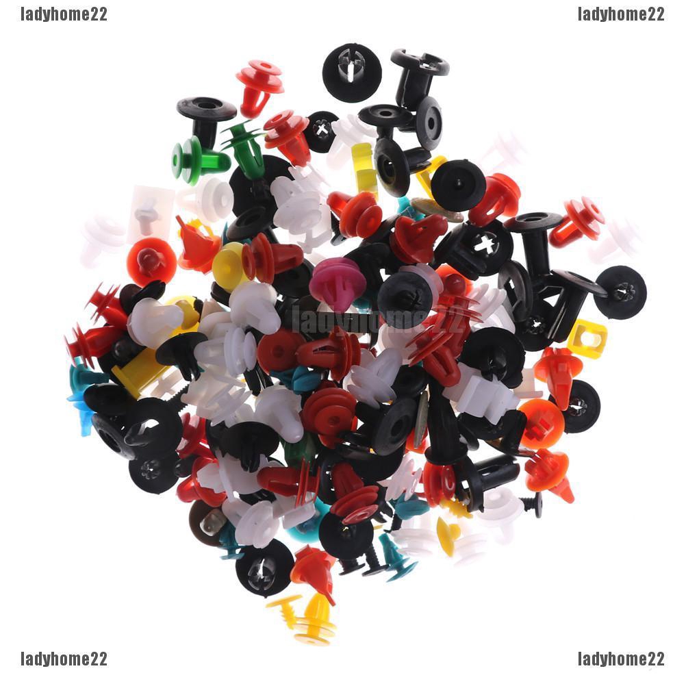 LH&200pcs/bag Various Car Plastic Rivet Auto Fasteners Push Pin Bumper ...