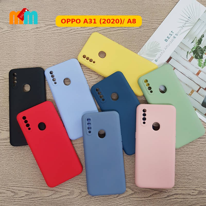 พร้อมส่ง เคสยางนิ่ม Liquid Silicone สีลูกกวาด OPPO A92 Reno 4 A31 A12 ...
