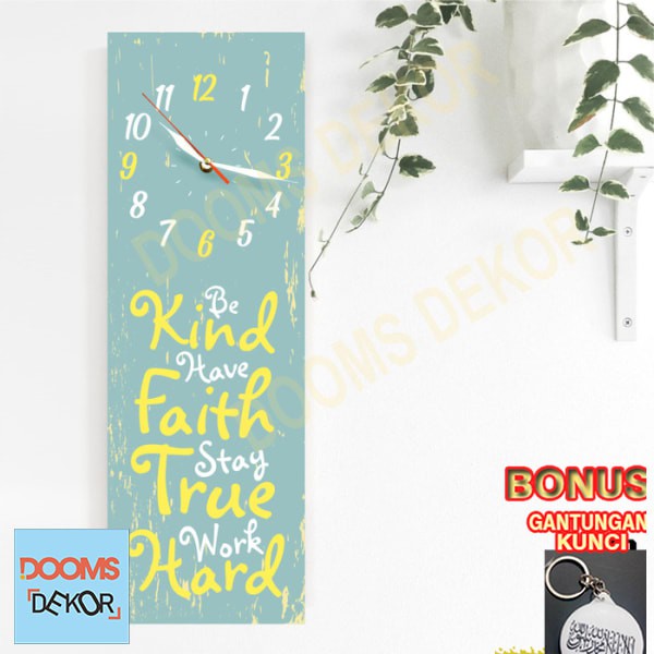 นาฬิกาแขวน - Be Kind Have Faith Elegan นาฬิกาแขวนที่ไม่ซ้ํากัน ...