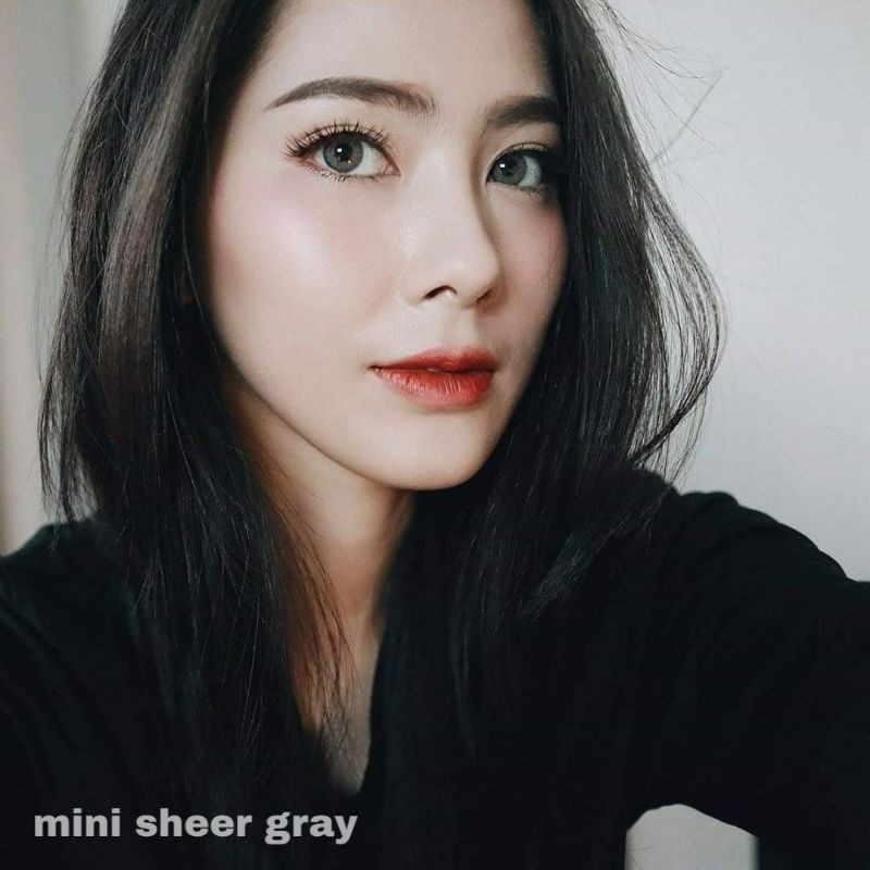 คอนแทคเลนส์ Kittykawaii Mini Sheer Gray ขนาดเท่าตา - mimilens_shop - ThaiPick