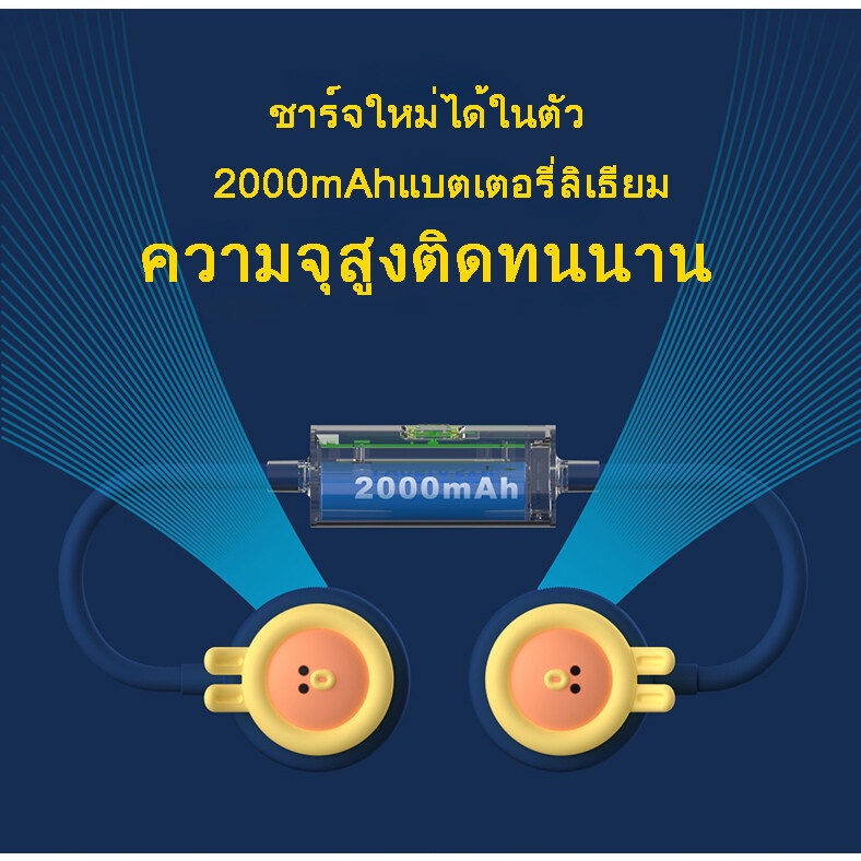 Xiaomi Digital Creative New Leafless Neck Fan USB Mini Student น่ารัก ...