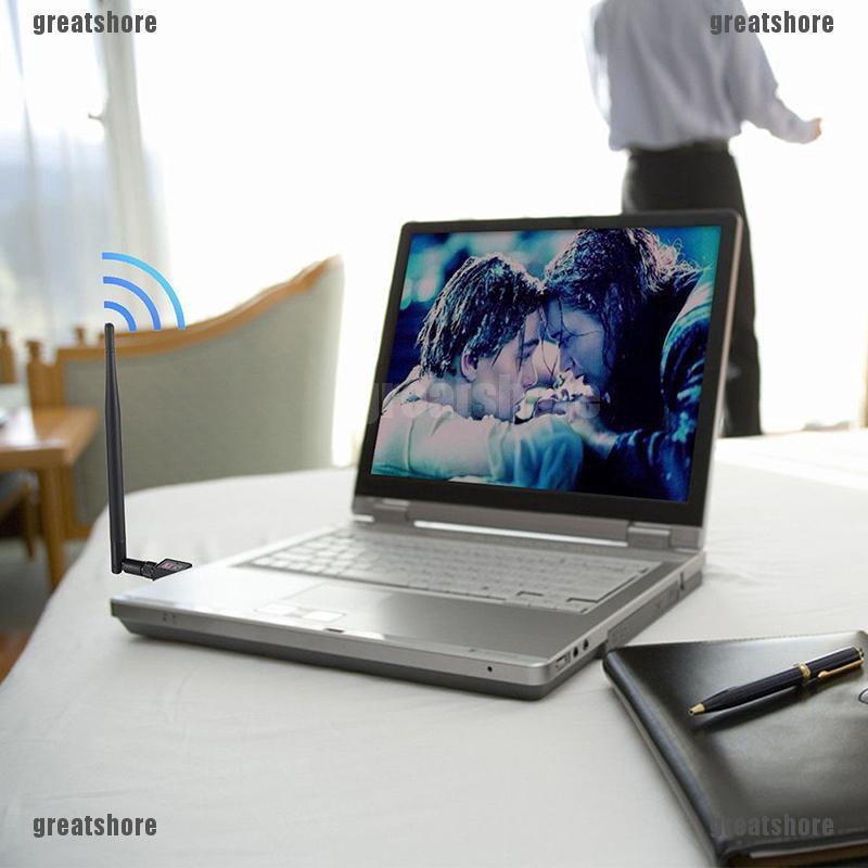 GRE600M USB 2.0 Wifi Router Wireless Adapter Network LAN Card with 5 dB - greatshore.th - ThaiPick