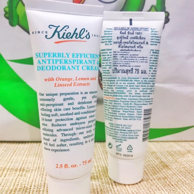 Kiehl's Superbly Efficient Anti-Perspirant & Deodorant Cream 75 ml ...