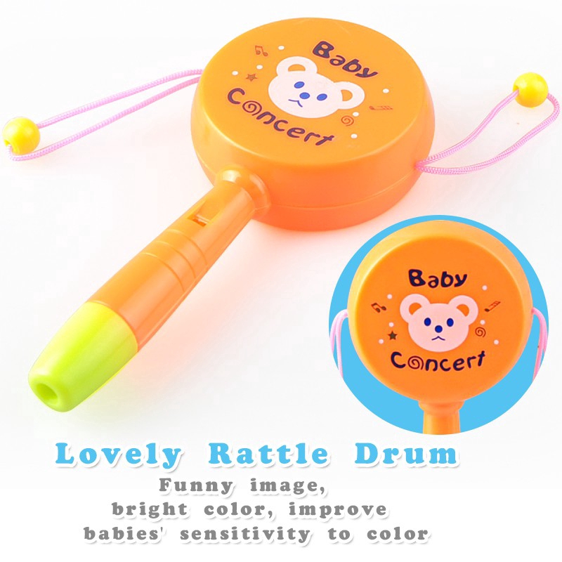 Baby Cartoon Rattle Drum Infant Kids Musical Toys Set Newborn Boys ...