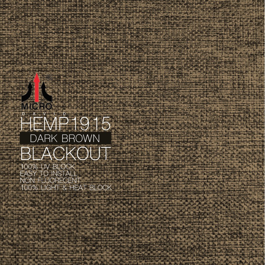 1 ☍☏ ม่านม้วน สีน้ำตาลเข้ม รุ่น DH1915 ผ้า blackout กันแสงและความร้อน 100% - 0142rlxjh3 - ThaiPick