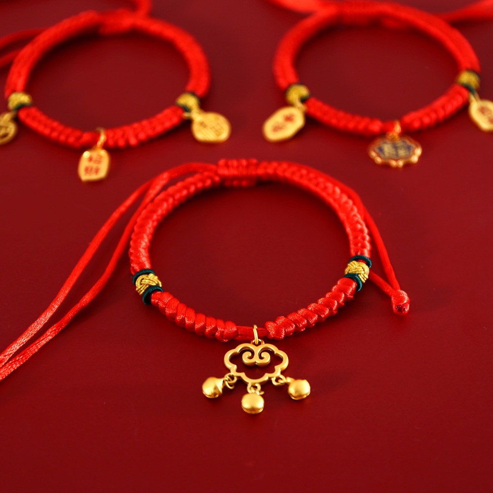 Pet items New Year Spring Festival Red Rope Adjustable Dog Collar ...