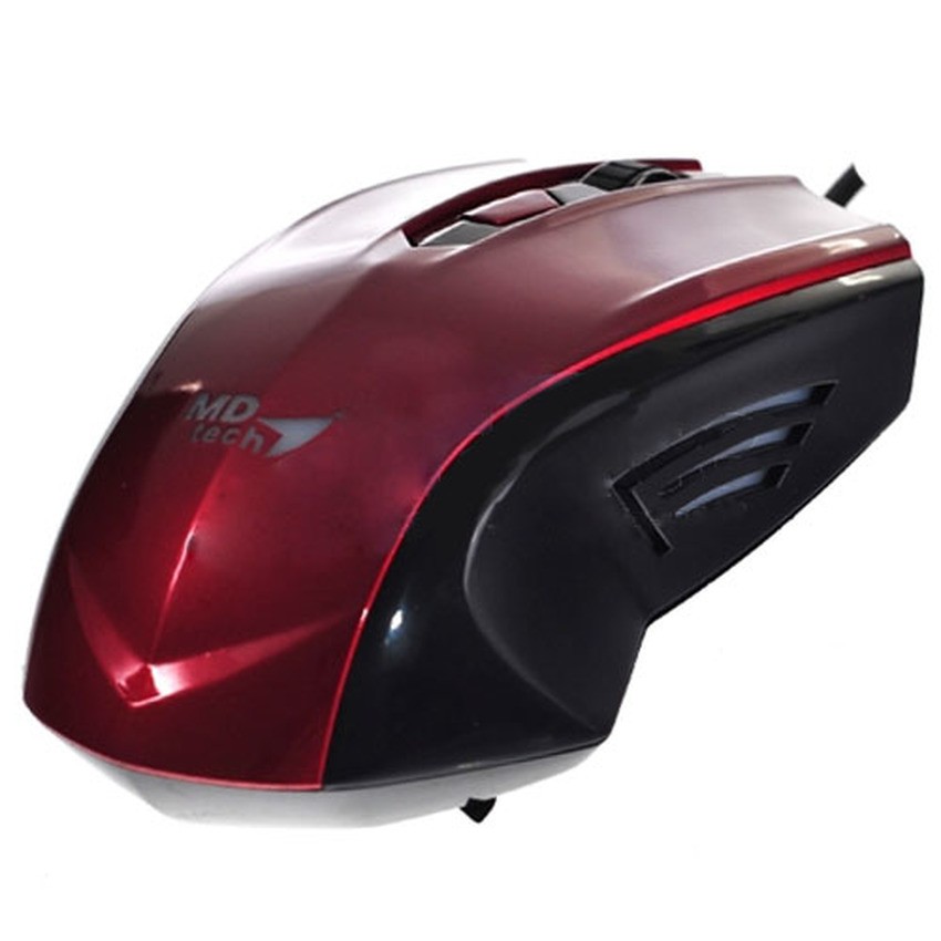MD-TECH Gaming USB Optical Mouse 1600 DPI MD BC-98 (Red/Black) | Shopee ...