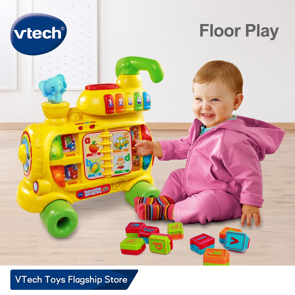 VTech Push Ride Alphabet Train Ride-on Toys Multifunctional Kids Toys ...