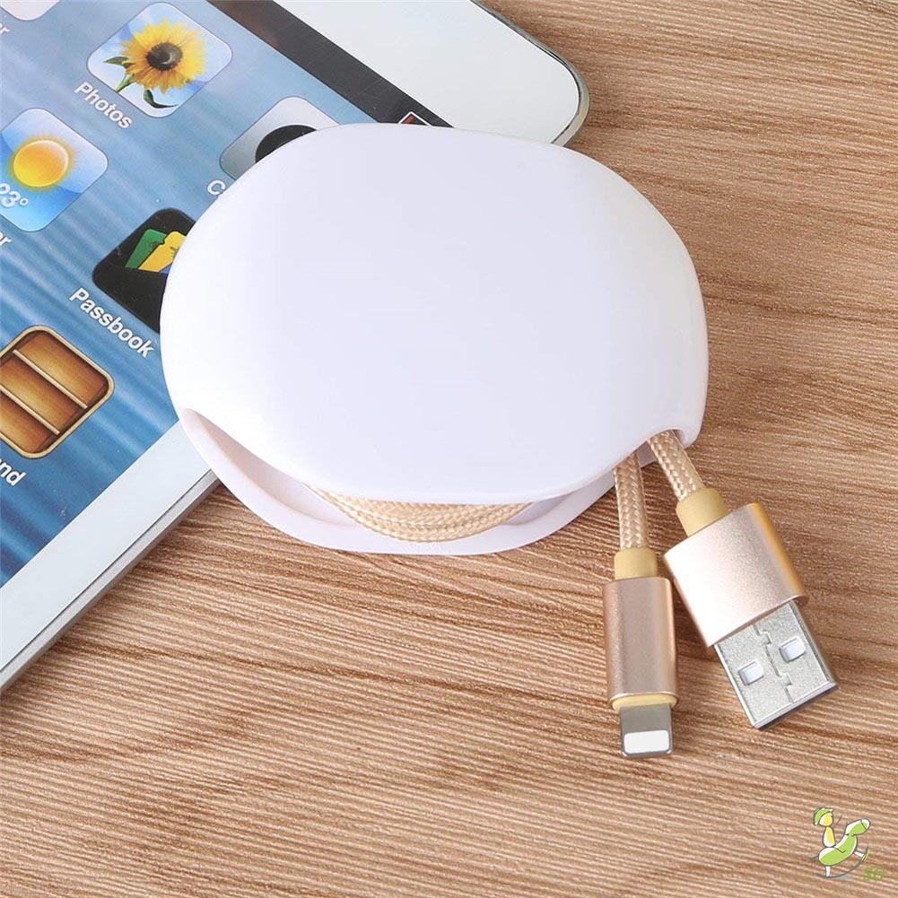 SG Portable Earbuds Cable Wrap Case Silicone Earphone Wire Organizer ...