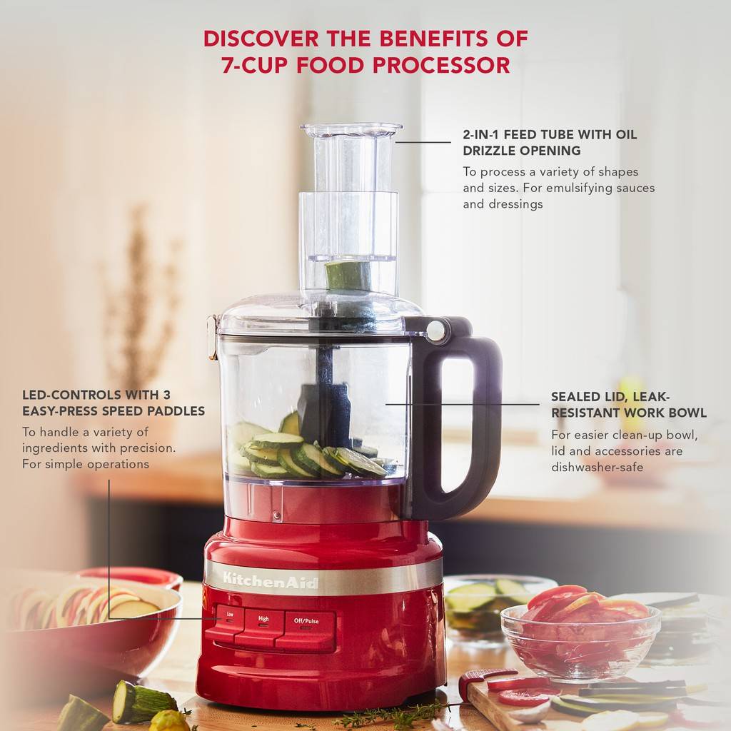 KitchenAid Food Processor 7 Cups 1.7L เครื่องปั่นอเนกประสงค์ เครื่องเตรียมอาหาร เครื่องผสมอาหาร ...