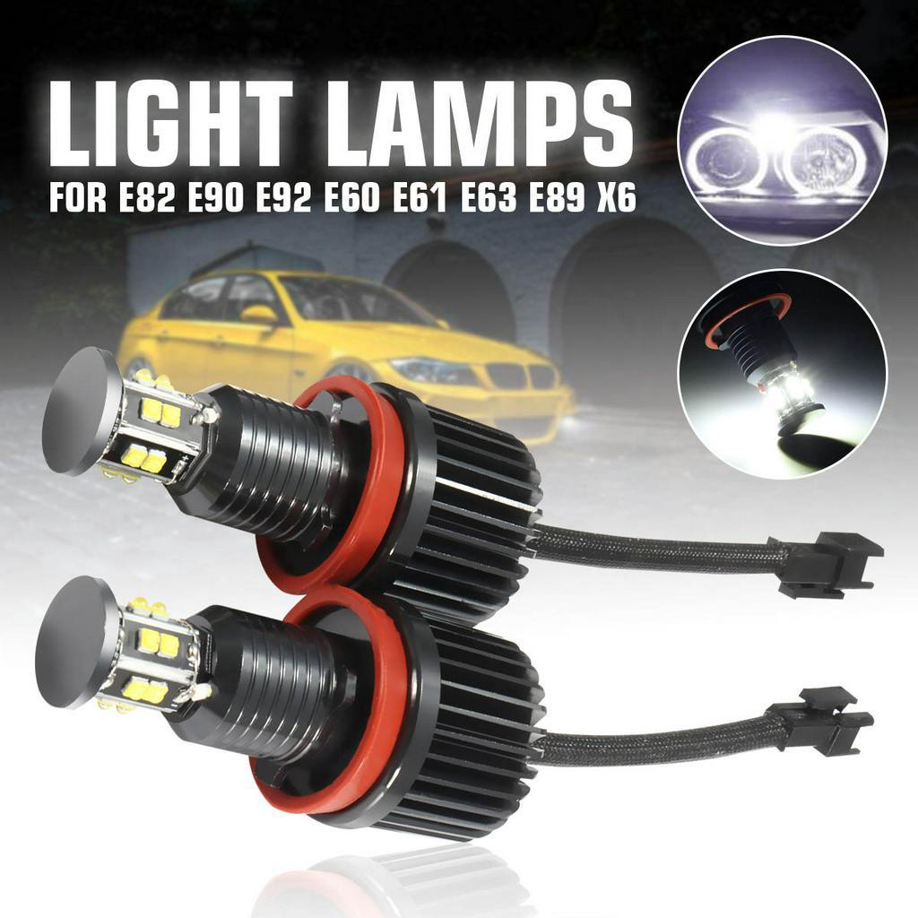 2X120W H8 LED Angel Eye Ha1o แหวนทำเครื่องหมาย Light หลอดไฟสำหรับ BMW ...