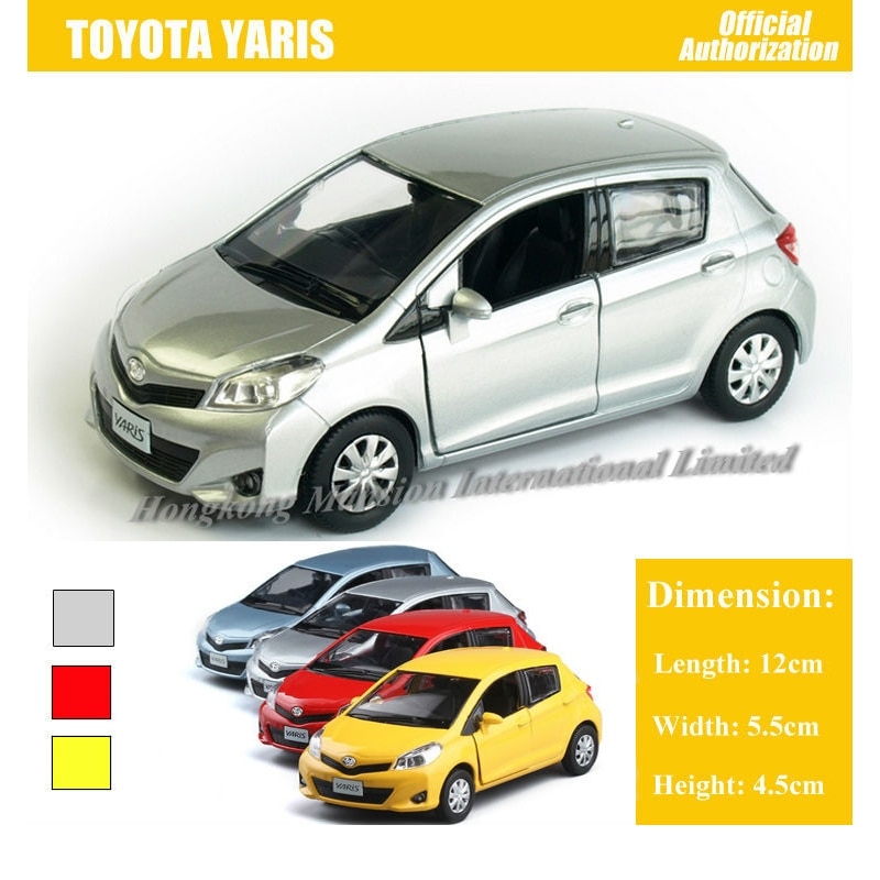 136 Scale For TOYOTA Yaris Diecast Alloy Metal Car Model Collection ...