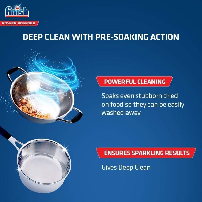 Finish dishwasher Powder set ฟินิช ผงล้างจาน 1Kg เกลือ 2kg น้ำยา แวววาว ...