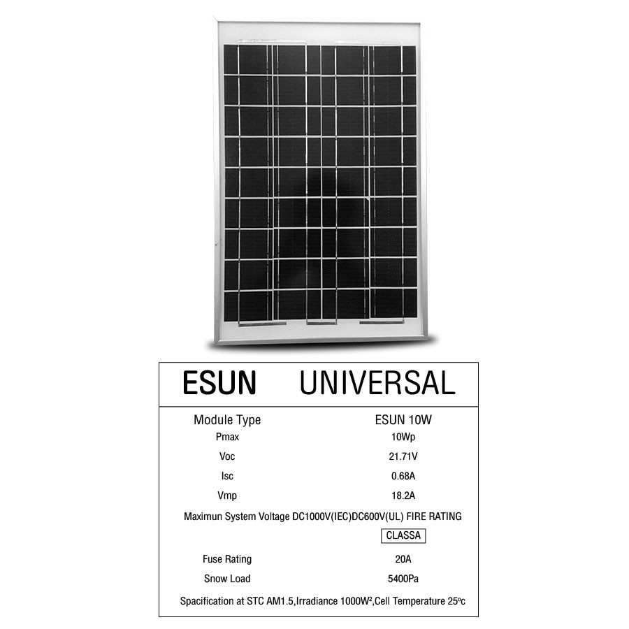 แผงโซล่าเซลล์ Solar แผงโซล่า 10W สำหรับชาร์จแบตเตอรี่ พลังงานแสงอาทิตย์ ...
