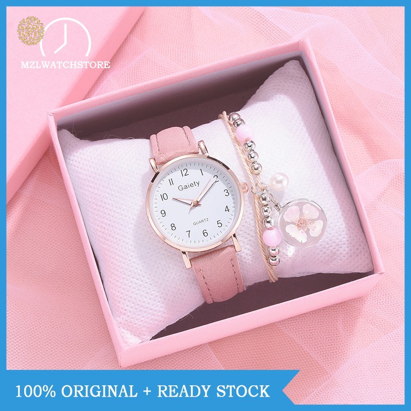 นาฬิกาข้อมือควอตซ์ อะนาล็อก ลายดอกกุหลาบ ซากุระ แฟชั่นสําหรับผู้หญิง ...