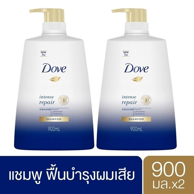 [ส่งฟรี] Dove Shampoo 900ml (2 Bottles) - unilever_beautyhotpro - ThaiPick