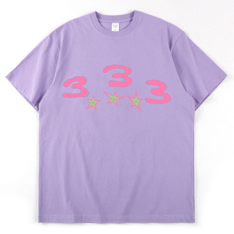 เสื้อยืดแขนสั้น พิมพ์ลายกราฟฟิค Swedish Rapper Bladee 333 ทรงหลวม โอ ...
