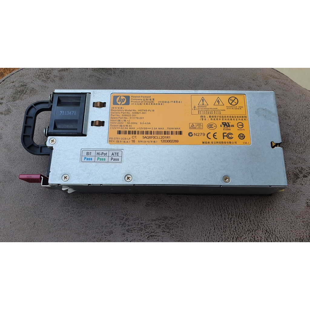 HP 750W Server Power Supply Mining DPS-750 HSTNS-PL18 - coasterkid ...