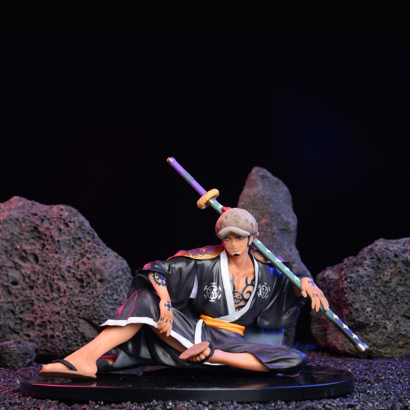 One Piece Anime Kimono Trafalgar Law Ver. GK Action Figure Statue Model ...