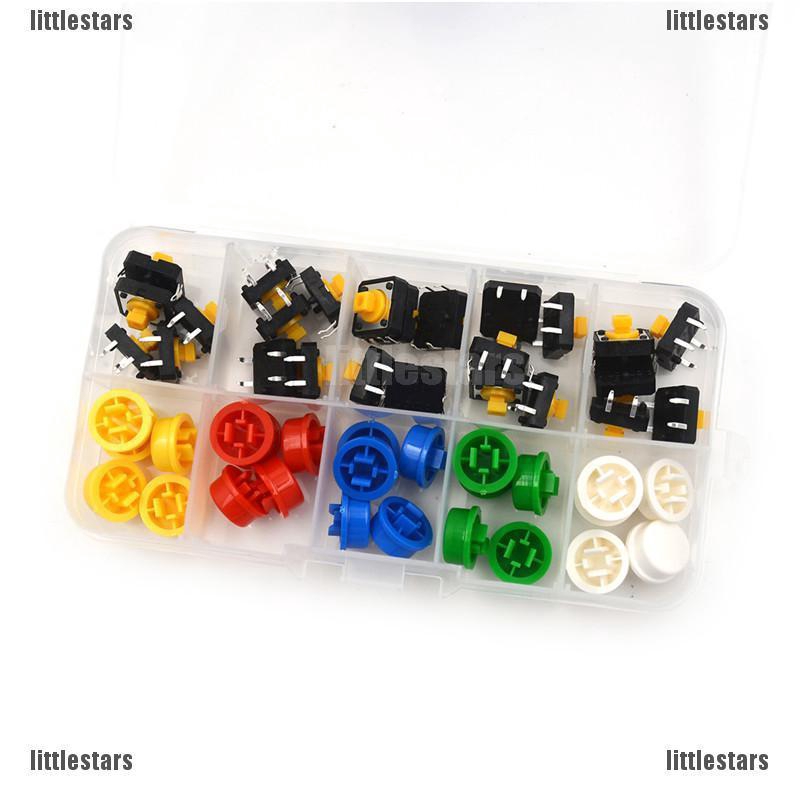 {LUV} 25Sets Momentary Tactile Push Button Touch Micro Switch 4P PCB ...