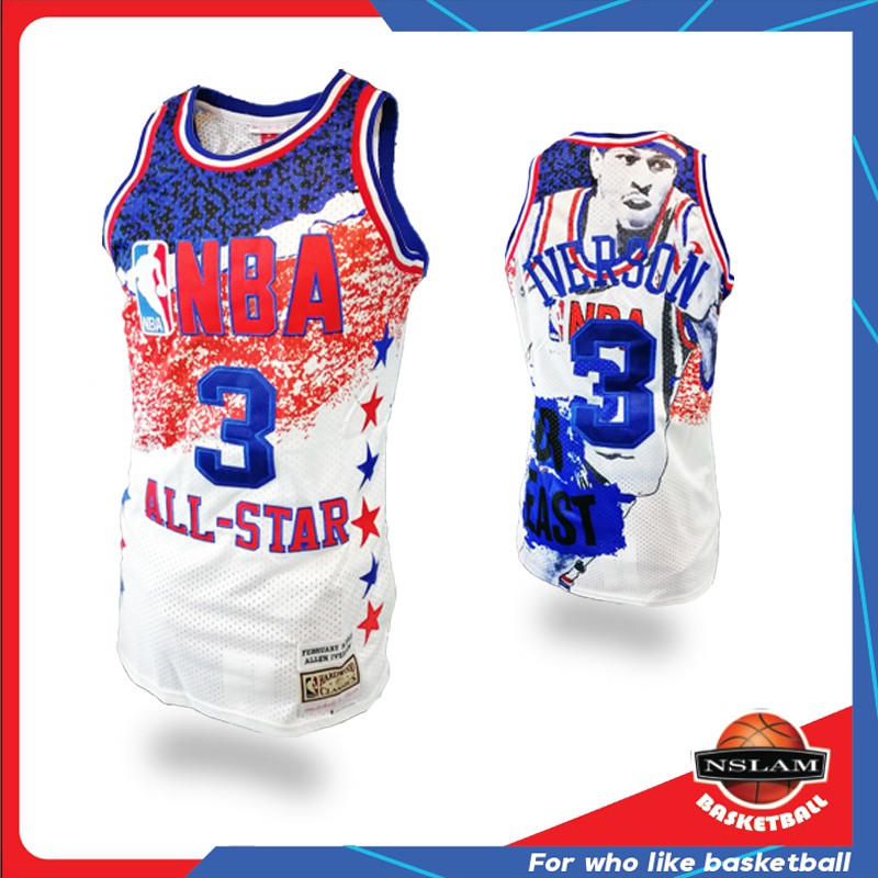 เสื้อบาสเกตบอล Nowitzki Duncan Iverson J.William T-Mac NBA Authentic ...