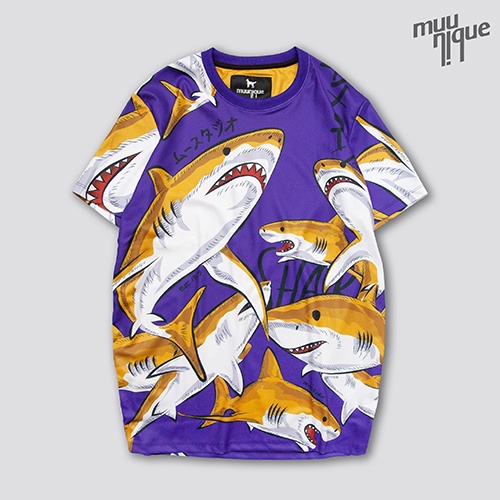 MUUNIQUE JP.T-shirt เสื้อยืด รุ่น Violet SHARK JP-268 - muunique ...