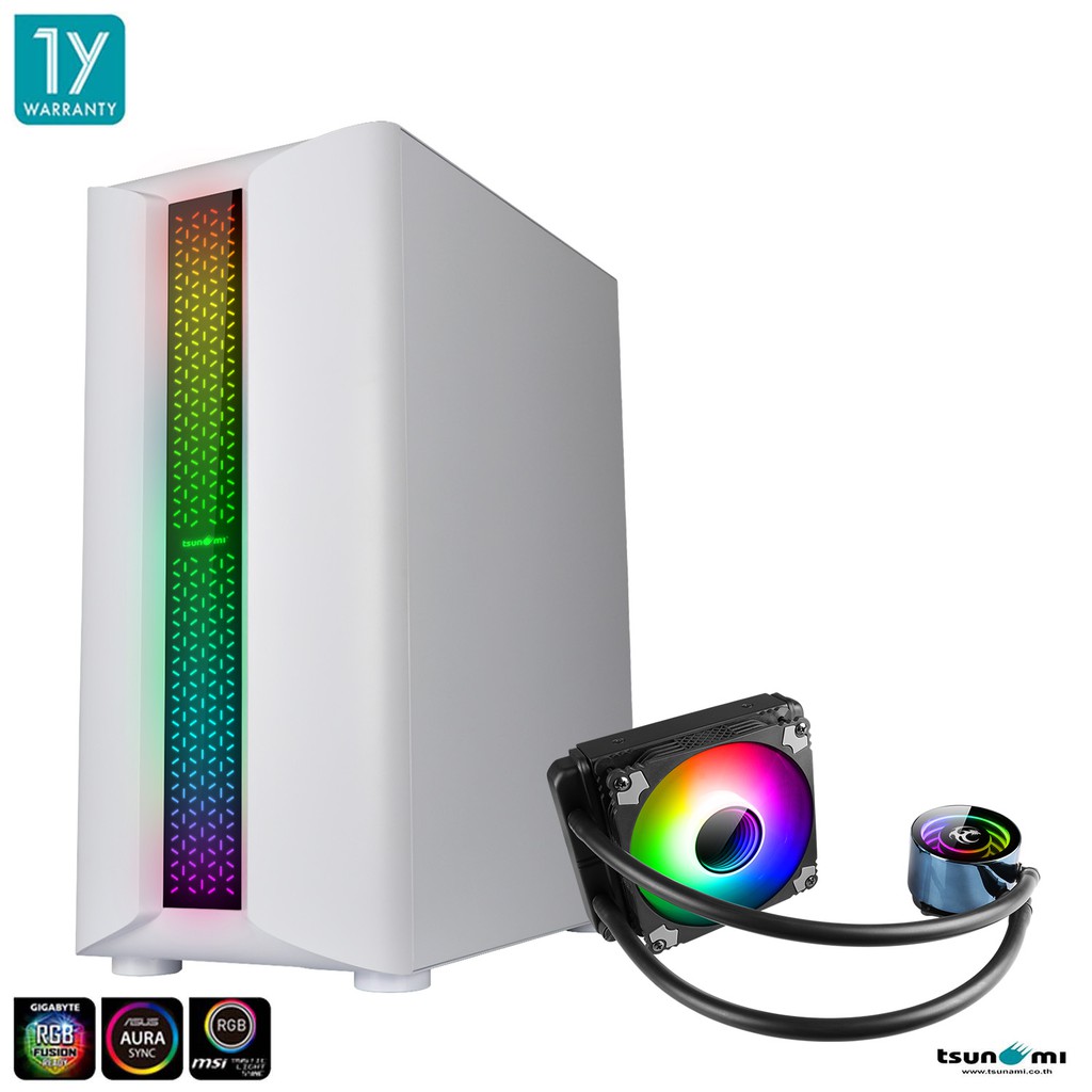 เคสคอมพิวเตอร์ Tsunami 211-G Cooling Combo WW Unlimited Deepspace ARGB ...