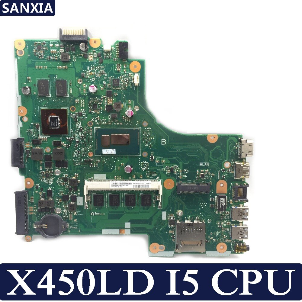 อัสซุส x450lc x450b แล็ปท็อปเมนบอร์ดเดิมทดสอบ i5-4210u หน่วยความจำ ...